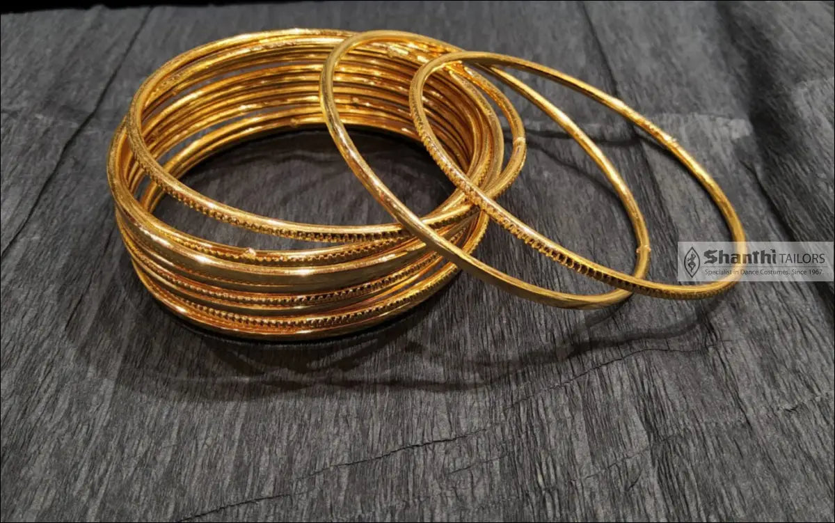 Gold Bangle Set (2 pc) - Classic South Indian Style – shanthitailors
